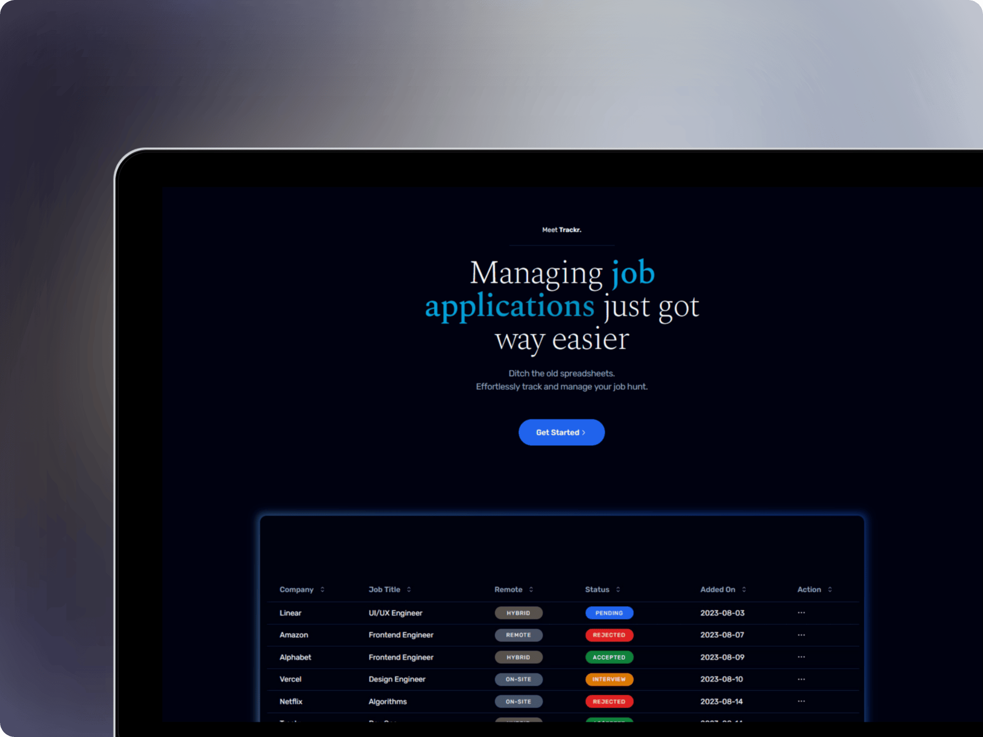 GitHub - Yezo/trackr-v2